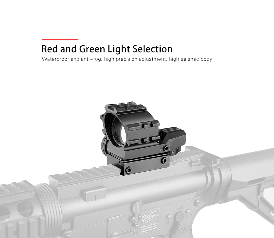 Fire Wlof Red Dot Tactical Hunting Holographic Multi 4 Reticles Pattern ...