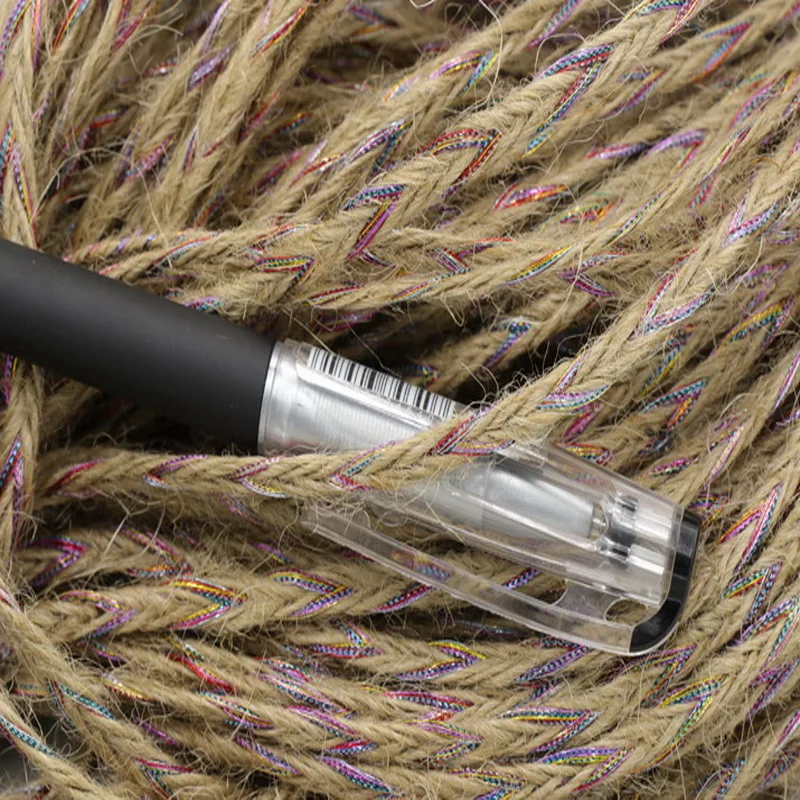 5mm &100yd White Brown Braided Cotton Rope Twisted Cord Rope DIY Craft ...