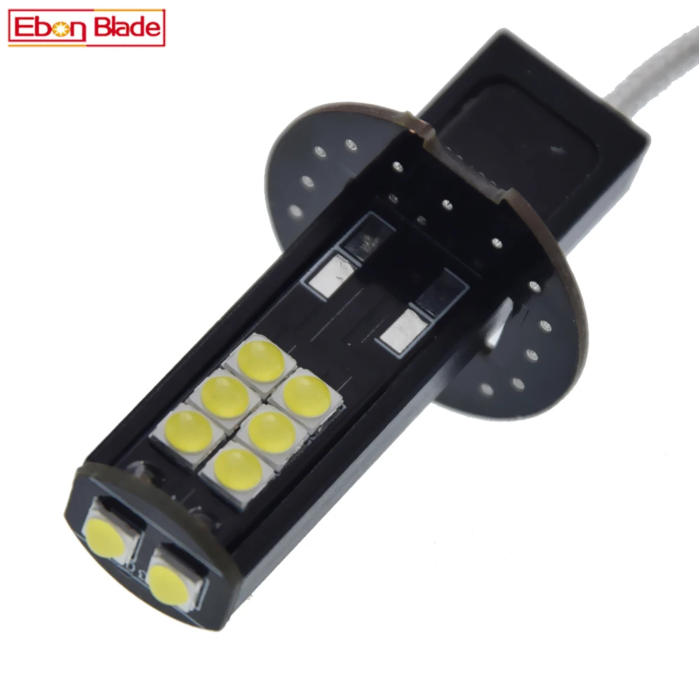 1Pcs-H3-LED-Bulb-3030-14SMD-White-6000K-For-Car-Auto-Fog-DRL-Driving ...