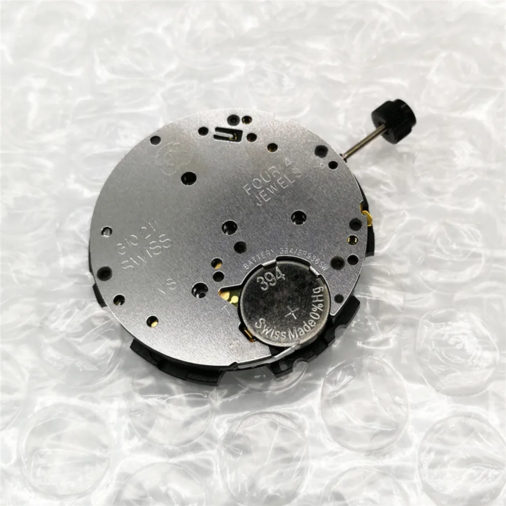 Swiss ETA G10.211 Quartz Watch Movement with Stem & Battery 6 Pin Date ...