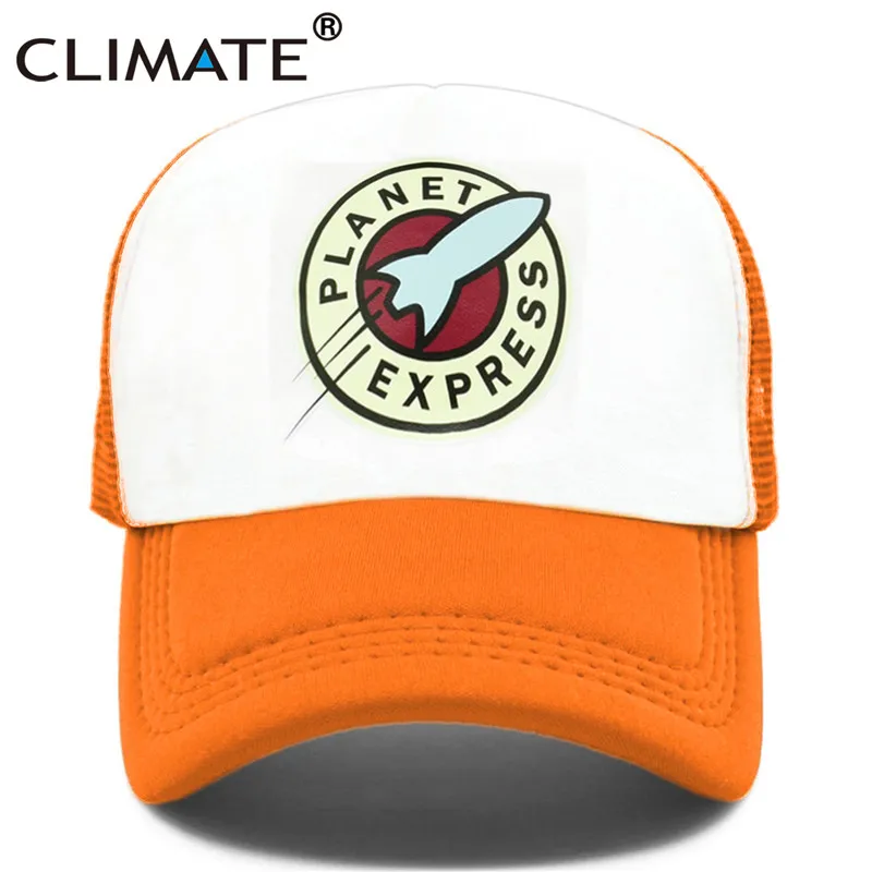 CLIMATE Planet Express Trucker Cap Hat Funny Space Mesh Caps The Musk ...