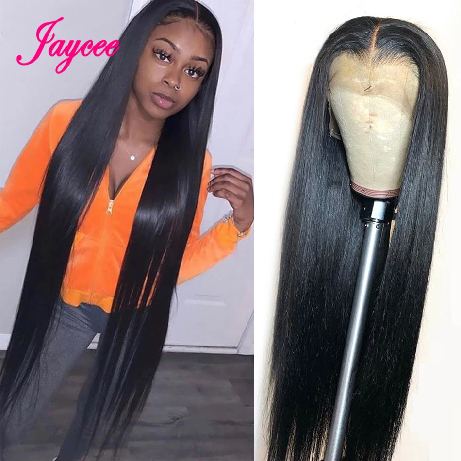26 28 30 32 Inch Human Hair Wig Straight Lace Front Wigs Straight Human ...