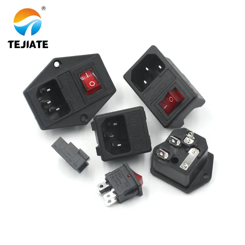1PCS-AC-Three-core-Plug-Three-hole-Socket-Male-Female-Header-Charge ...
