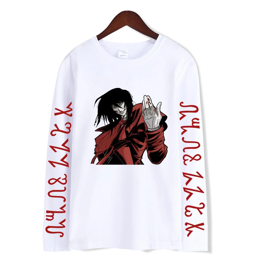 Hellsing Shirt Crew Neck Women Men's Shirt Long Sleeve Tshirt Unisex ...