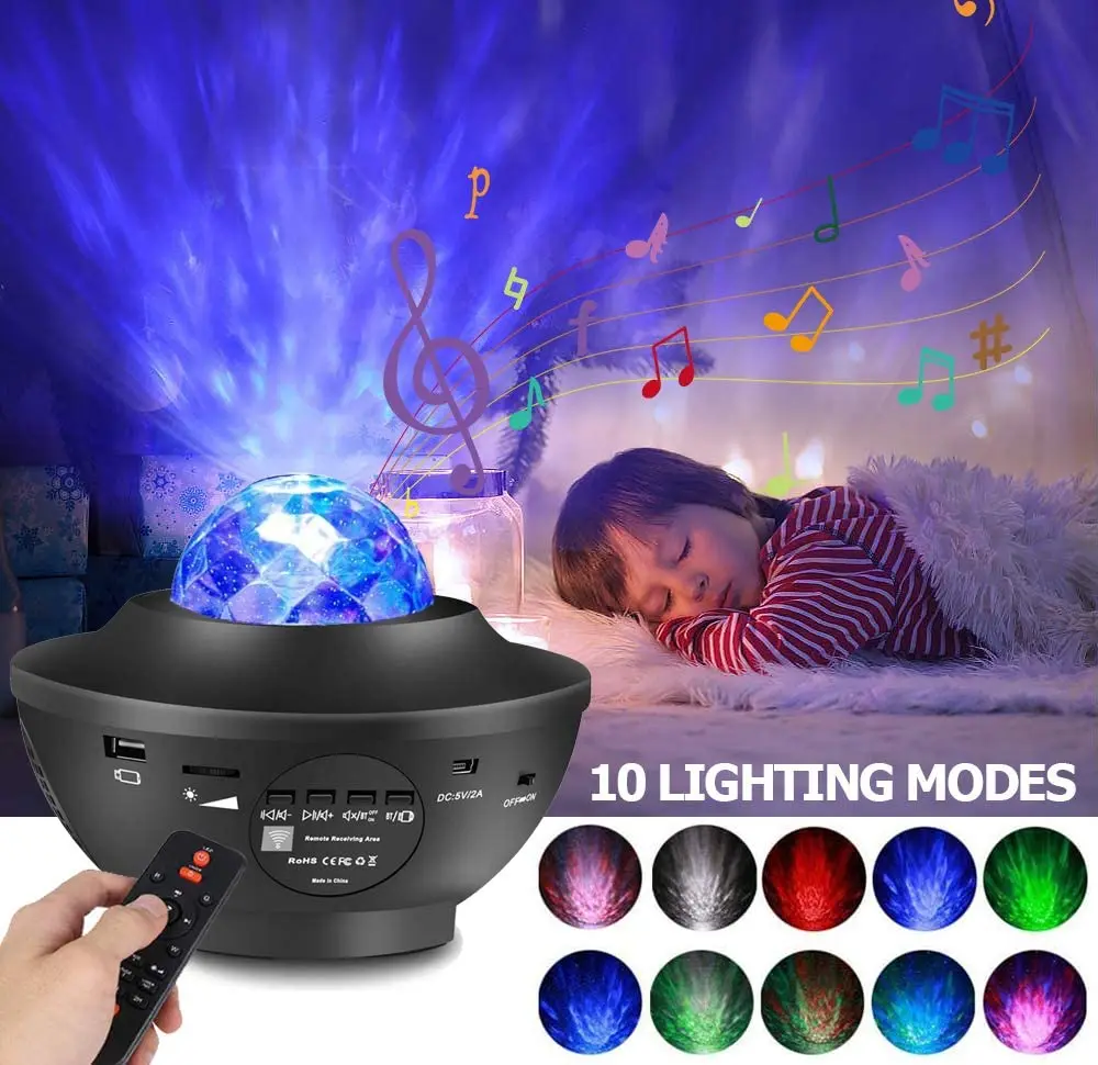 LED-Projection-Lamp-Star-Projector-Night-Light-2-in-1-Starry-Lamp-Ocean ...