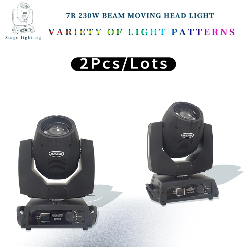 2pcs 230w 7r Beam Light Or 2 in 1 Flight Case DMX512 Control Moving ...