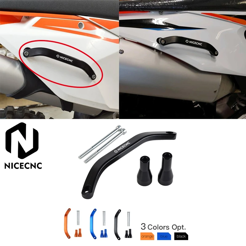 NICECNC Motorcycle Aluminum Rear Grab Handle For KTM 125 200 250 300 ...
