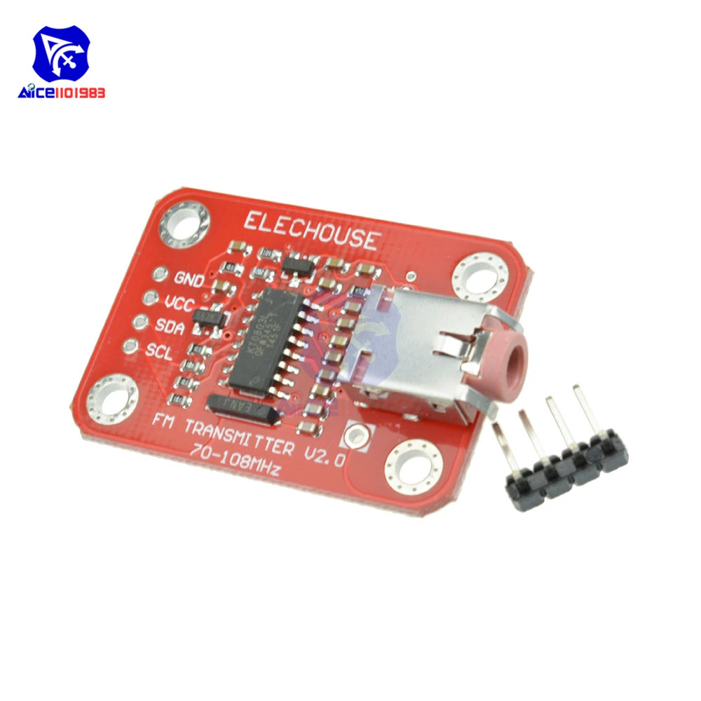 diymore 70 -108MHz FM Radio Transmitter Module V2.0 for Arduino TTL MIC ...