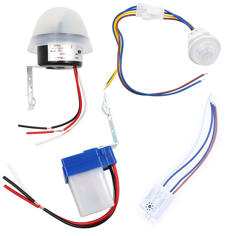 Automatic Lamp Photocell Light Controller Photoswitch PIR Sensor ...