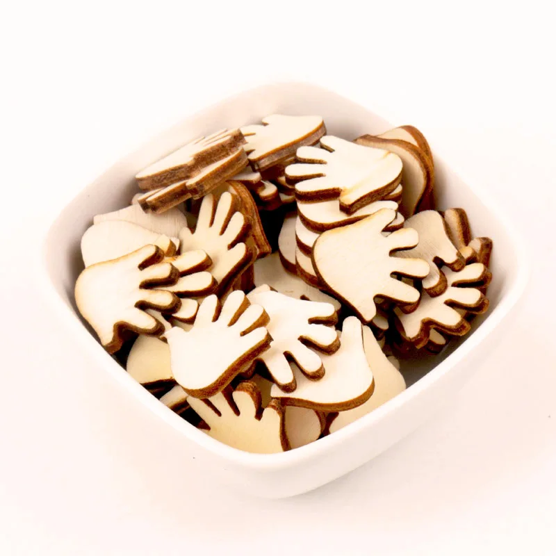 Natural Wood Color Hand Wooden Pattern Scrapbooking Craft For ...