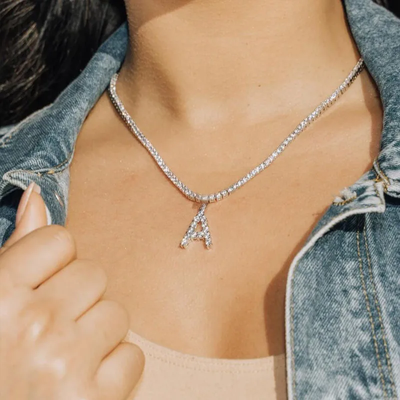 Tennis chain with letter store