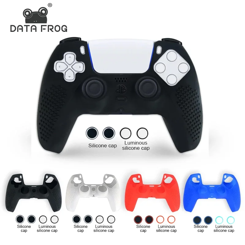 Data Frog funda de silicona suave para mando de PS5, cubierta de ...