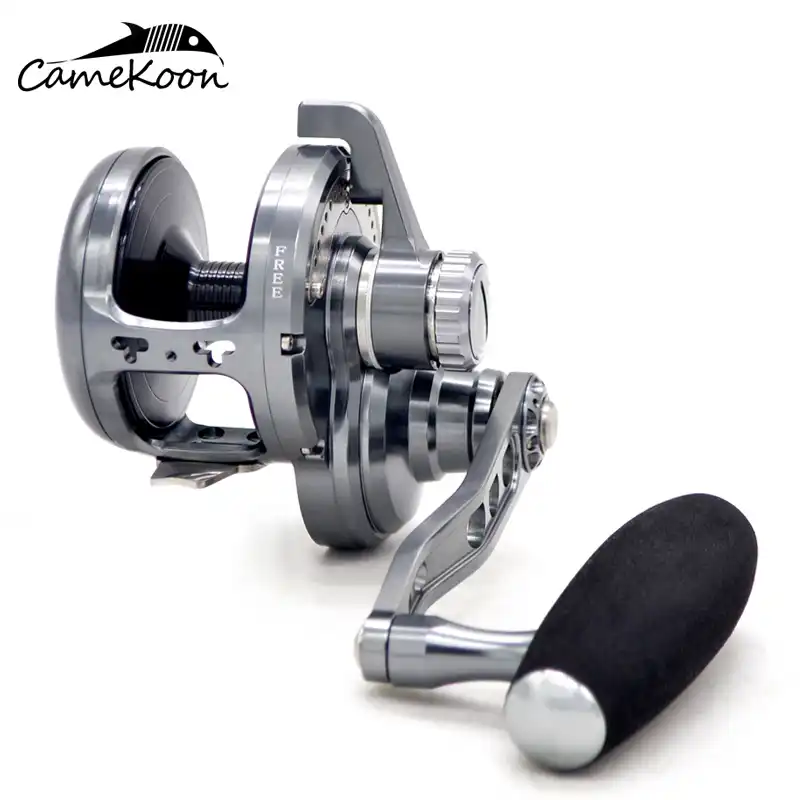 CAMEKOON Jigging Fishing Reel 30KG Power Drag Aluminum CNC Machined ...