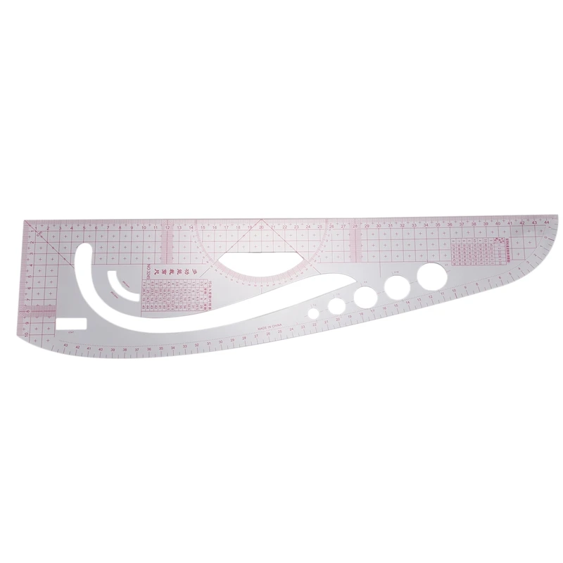 FashionMultifunction Plastic Metric Curve Cutting Out Ruler Tailor Tool ...
