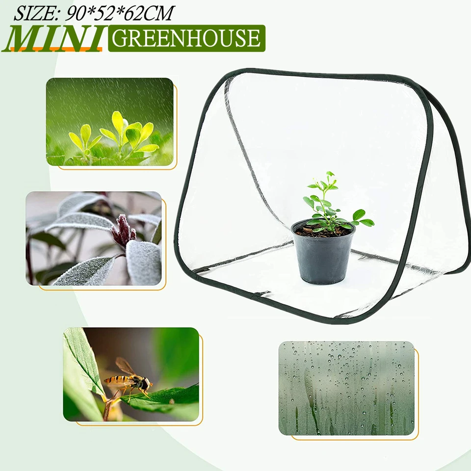 Tomato Cloche Fuairmee Pop Up Greenhouse Cover, Mini Greenhouse PVC ...