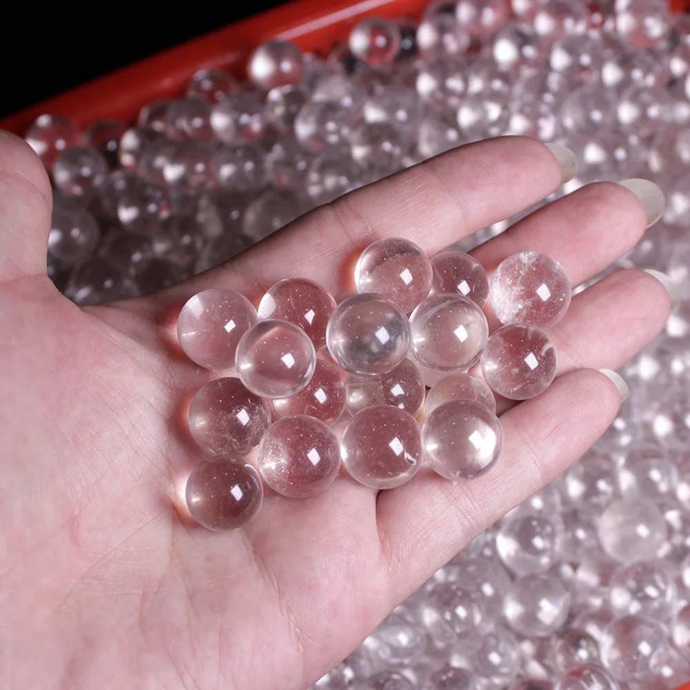 10pcs 100% Natural Stone Crystal Quartz Ball Rock Mineral Healing ...