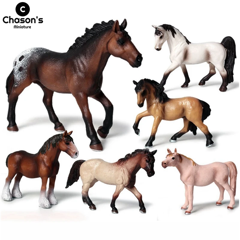 Minyat-r-at-midilli-kovboy-dam-zl-k-iftlik-istikrarl-s-vari-aksiyon-fig ...