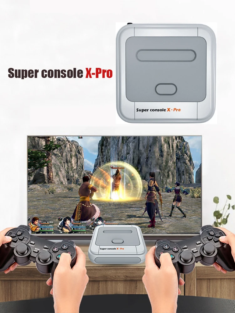 Super Console X-PRO TV Game Retro Video Game Console With Wireless ...