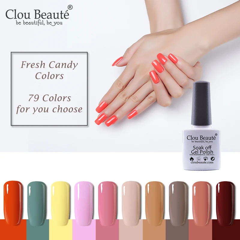 Clou Beaute 79 Color Candy Gel Polish Set All For Manicure Semi ...