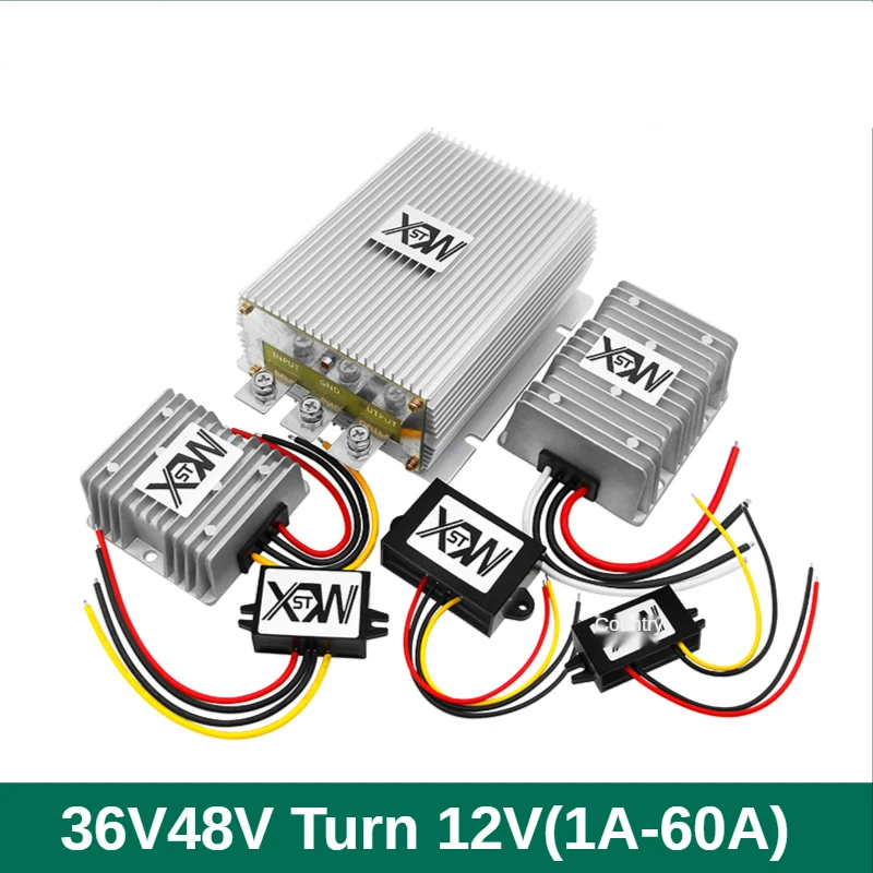 36V ~ 12V 스텝 다운 컨버터 48V ~ 12V 컨버터 36v48v ~ 12V DC 스텝 다운 모듈|스위치 전력 공급 장치 ...