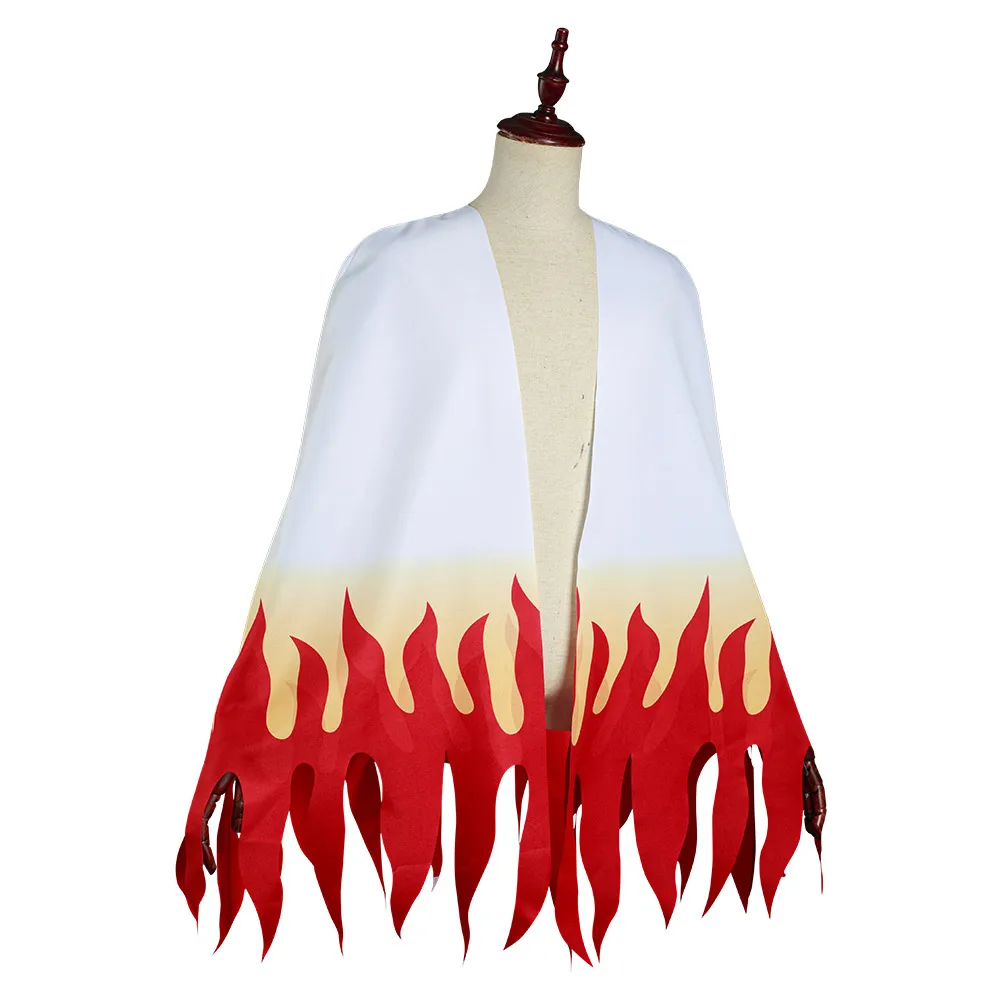 Anime Demon Slayer Kimetsu No Yaiba Rengoku Kyoujurou Cloak Cosplay ...