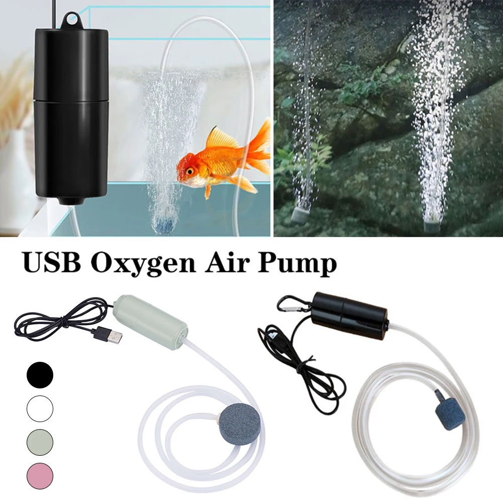 Mini Aquarium Air Pump Portable Usb Fish Tank Oxygen Air Pump With Air ...