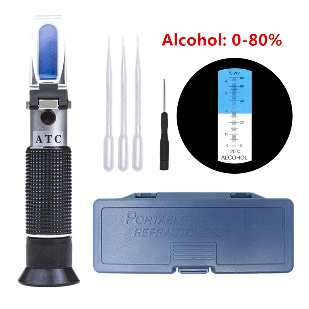 Alcohol-Refractometer-Hand-held-Alcoholometer-0-80-V-V-ATC ...