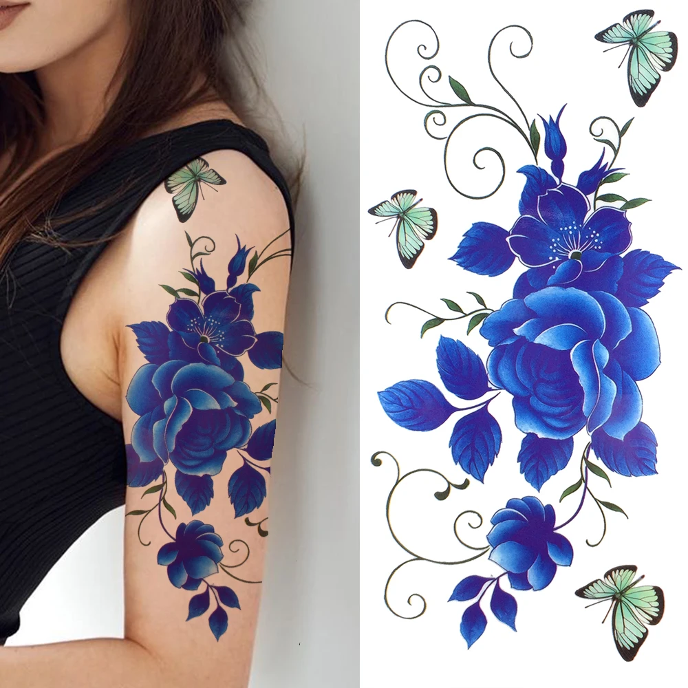 Blue Roses Tattoo