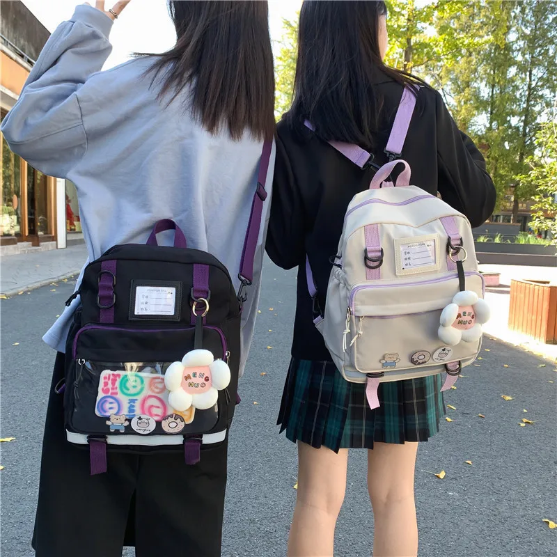 Korean-Version-Of-Japanese-Dual-use-Schoolbag-Female-Backpack-Simple ...