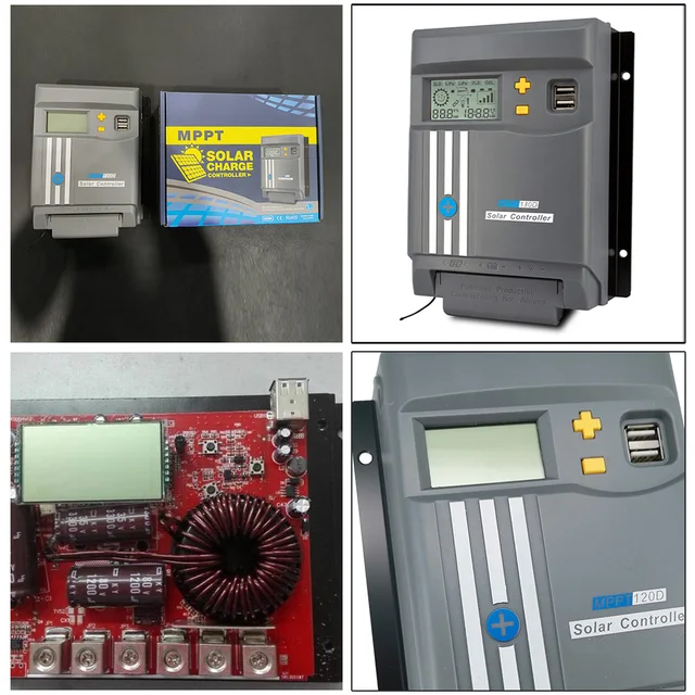 Mppt Solar Charge Controller Solar Panel MPPT LCD Display 10A 20A 30A ...