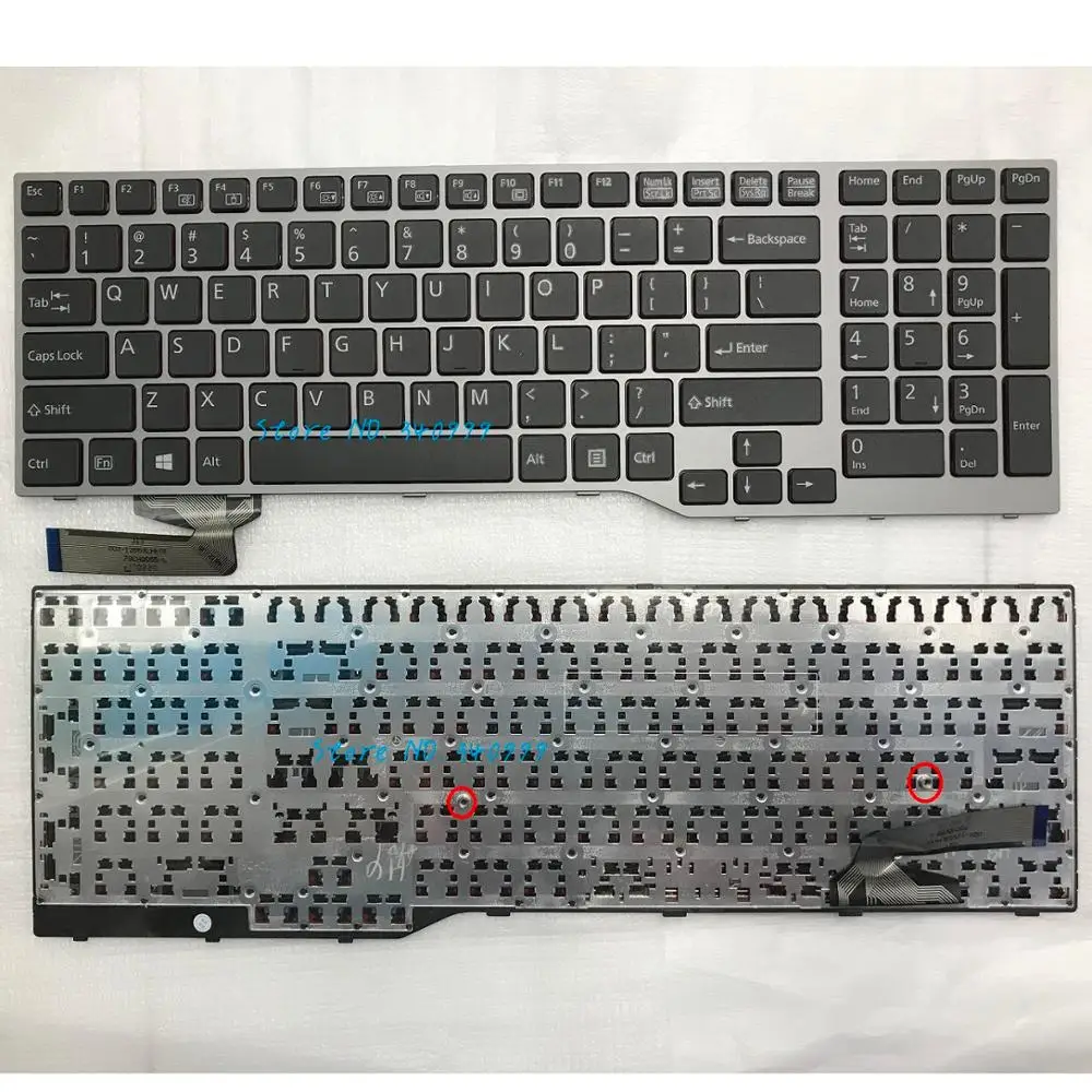 New For Fujitsu Lifebook E754 E753 E756 US keyboard|Replacement ...