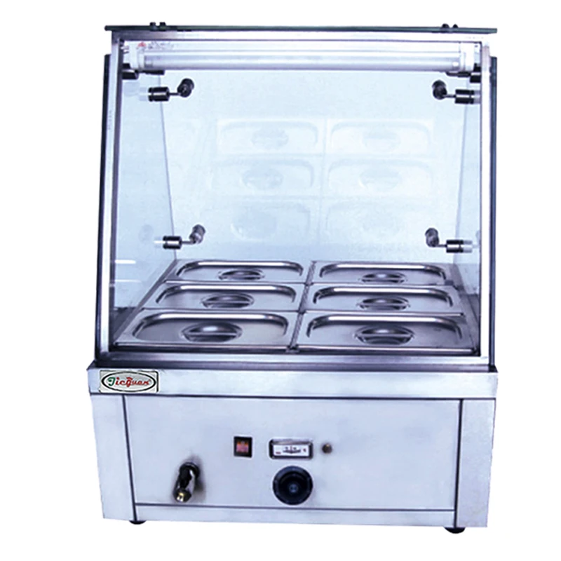 Commercial Stainless Steel Electric Soup Heater Pot 6 Pots Keep Warm In ...