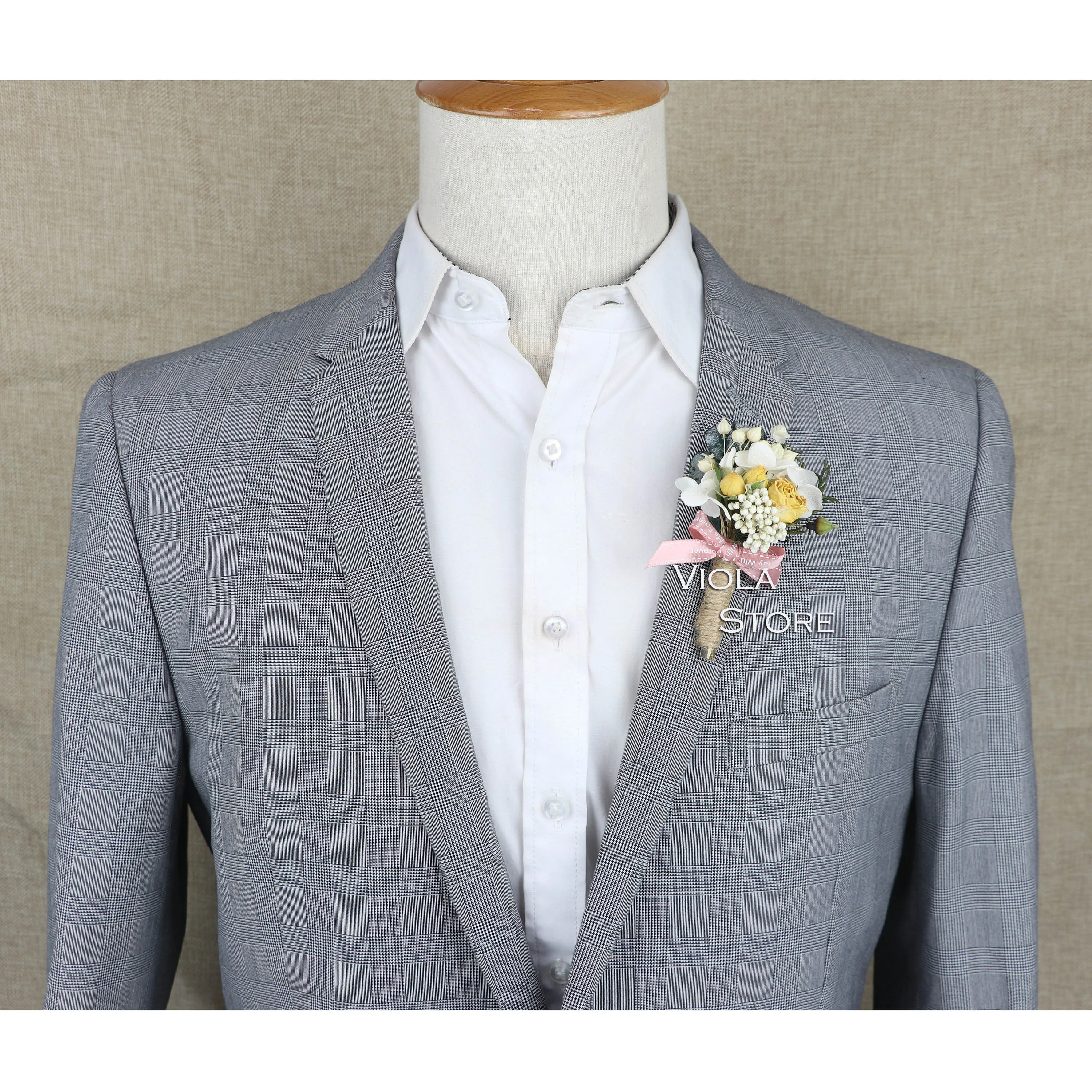 Flower Brooch For Men