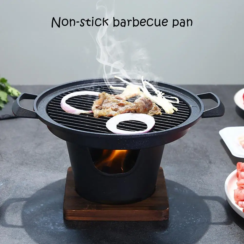 Portable 7inch Mini D Yakiniku Grill With Wooden Trivet And Burner ...