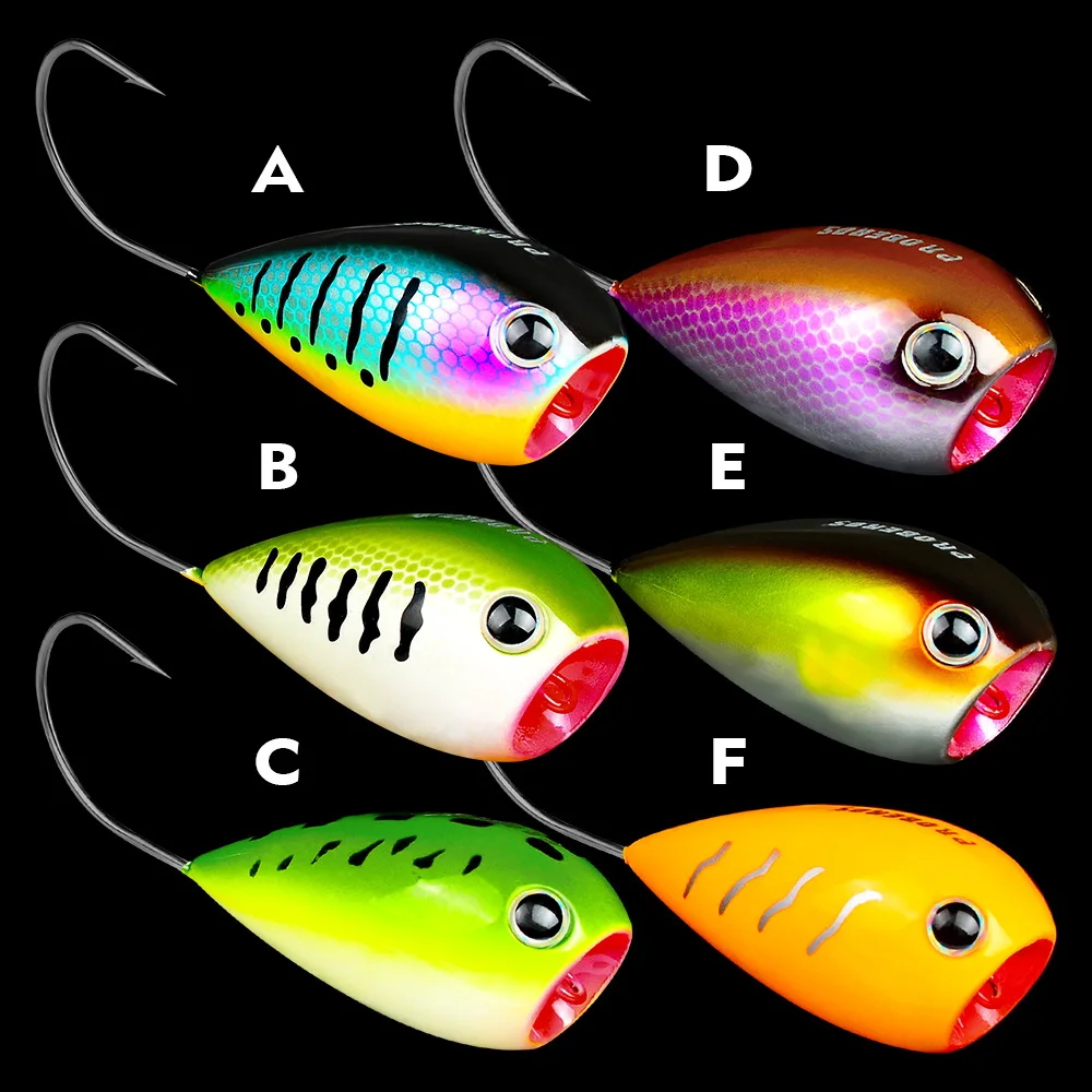 Luya Bait 12g / 8.2cm Floating Water Luya Bait Fishing Gear Big Mouth ...