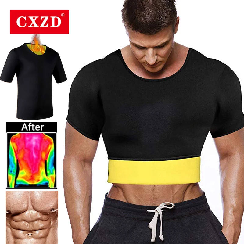 Homem sauna terno calor trapping shapewear suor corpo shaper camisa ...