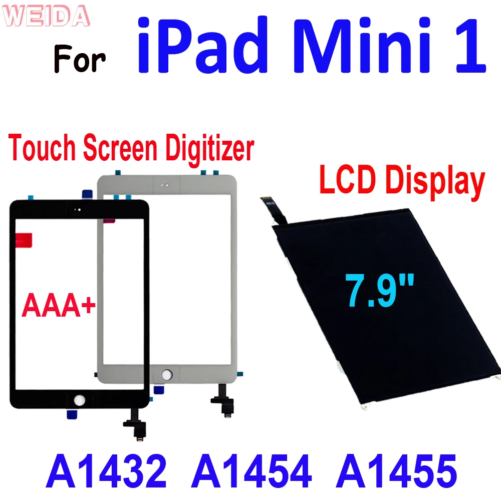 Tela lcd aaa + de 7.9 polegadas para ipad, mini1 gen retina a1432 a1454 ...