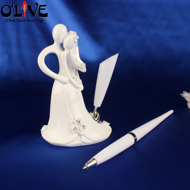 Pen Set Wedding Signature | Resin Bridal Shower Sign | Wedding Feather ...