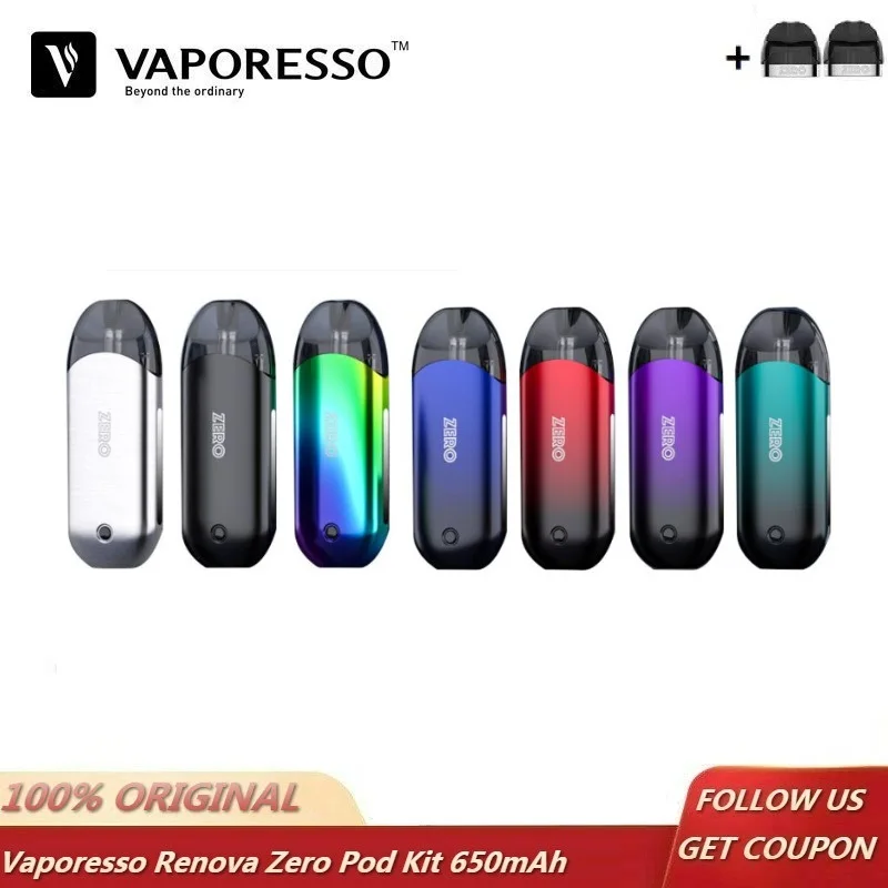 Original Vaporesso Renova Zero Pod Kit 650mAh Built in Battery with 2ml ...