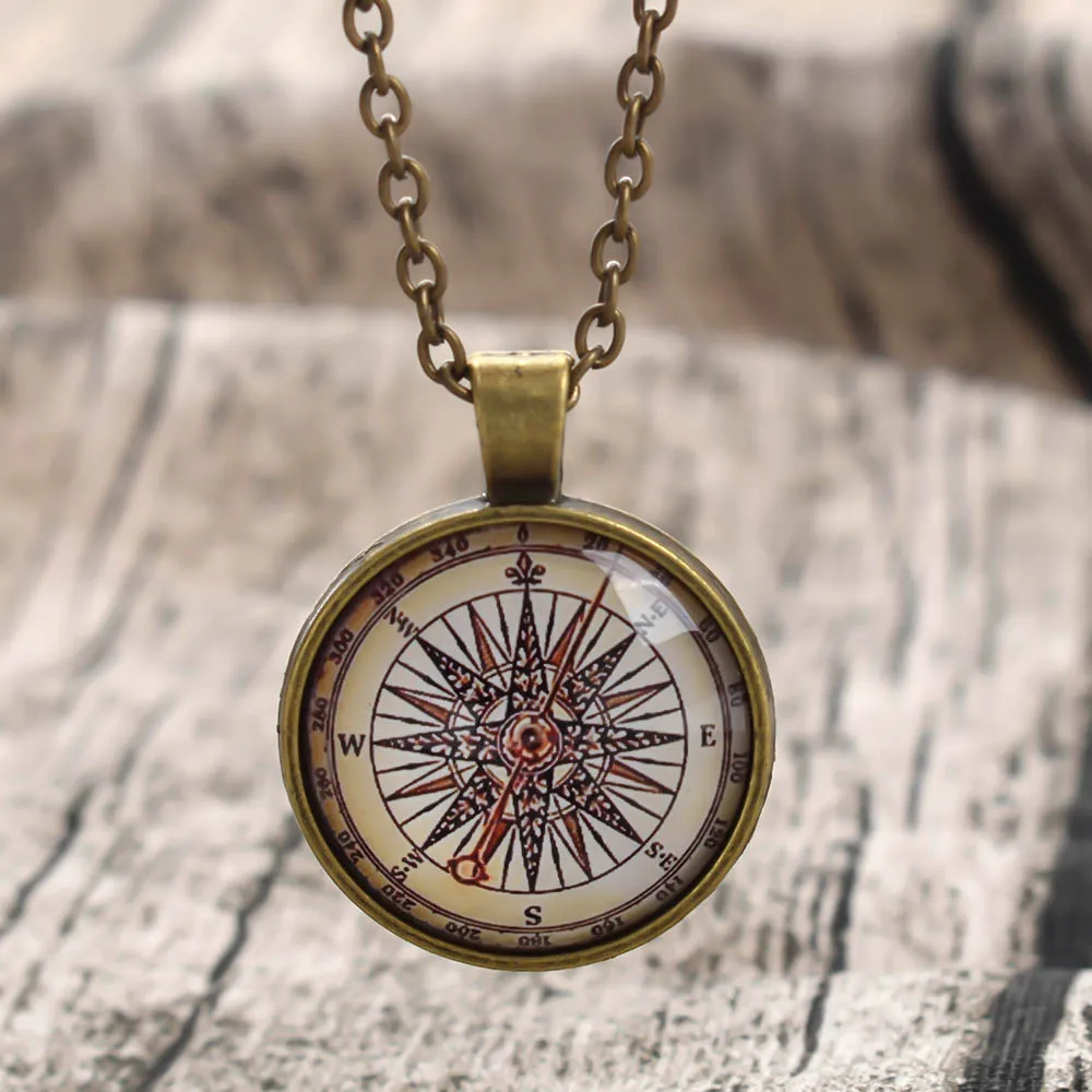 Old Compass With Chain