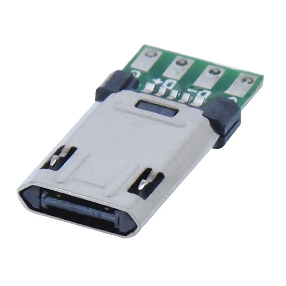 USB PCB Connector Uxcell 25-Pack USB-A Male Connectors - PCB Mount ...