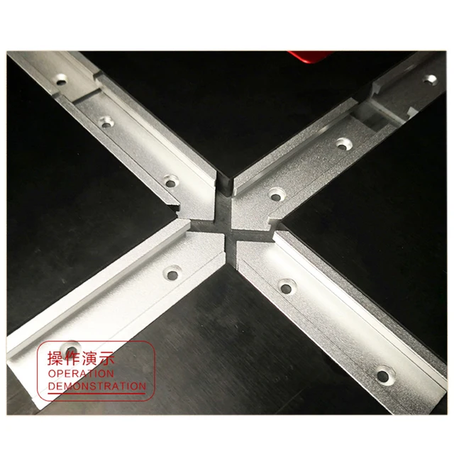 Woodworking T Slot Cross Connector Guide Rail Track Intersection Parts ...