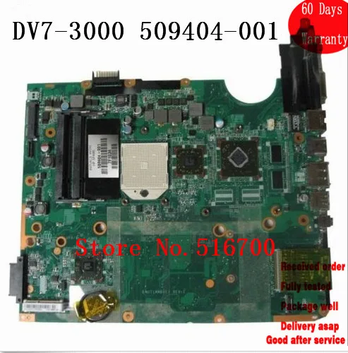 DAUT 1amb6d0 For HP PAVILION DV7-3000 SERIES MOTHERBOARD 509404-001 ...