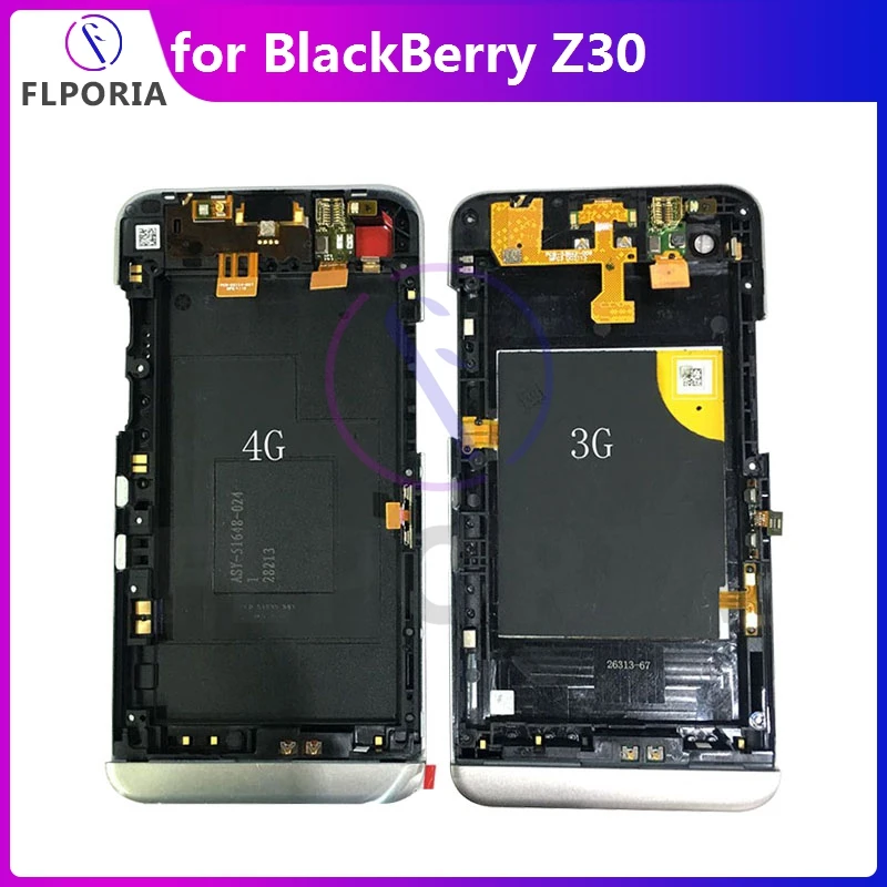 For BlackBerry Z30 4G/3G Middle Frame Front Frame Chassis With Power ...