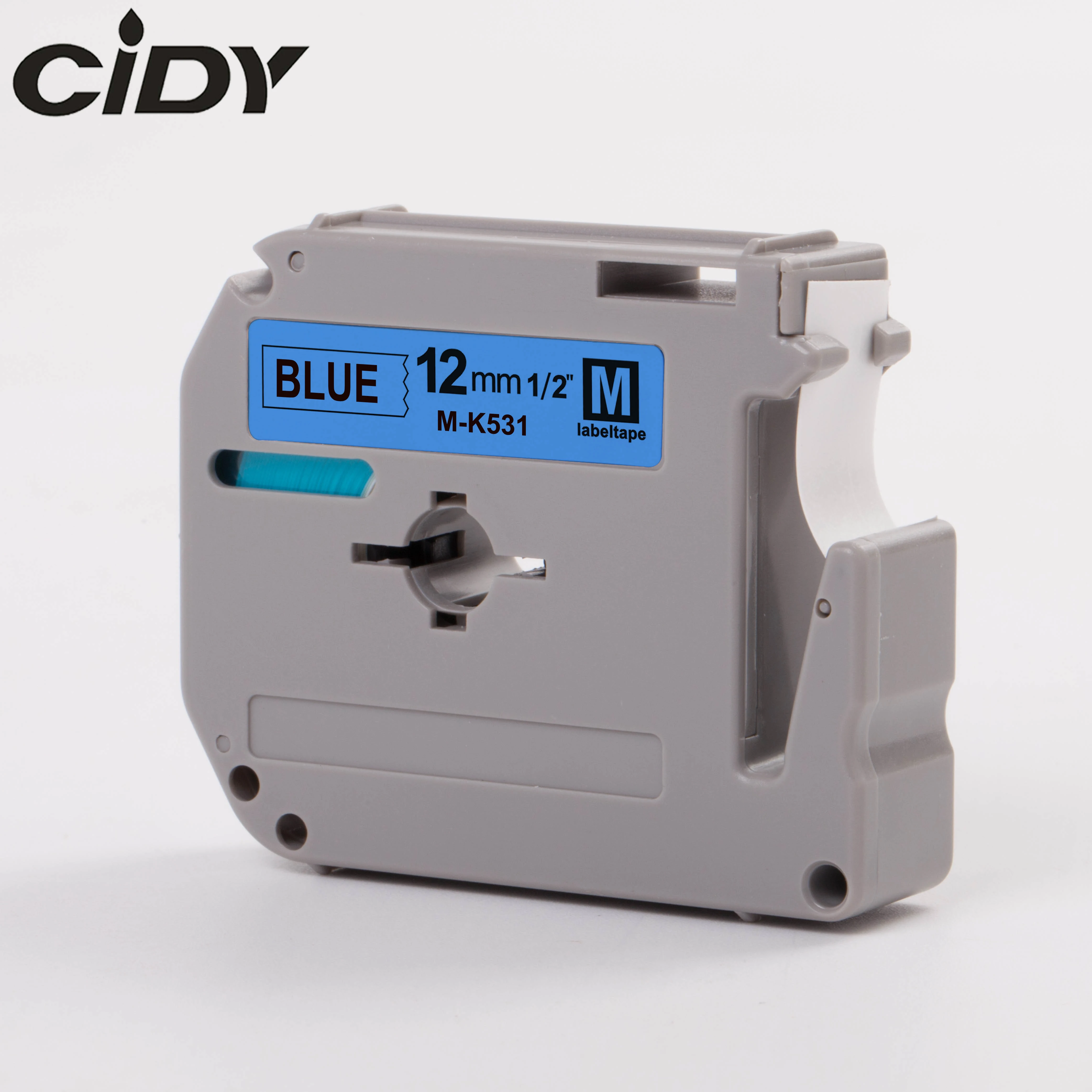 Cidy Compatible Brother M-k531 Mk531 Mk 531 Mk-531 Black On Blue 12mm ...