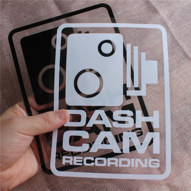 Dash Cam Warning Stickers