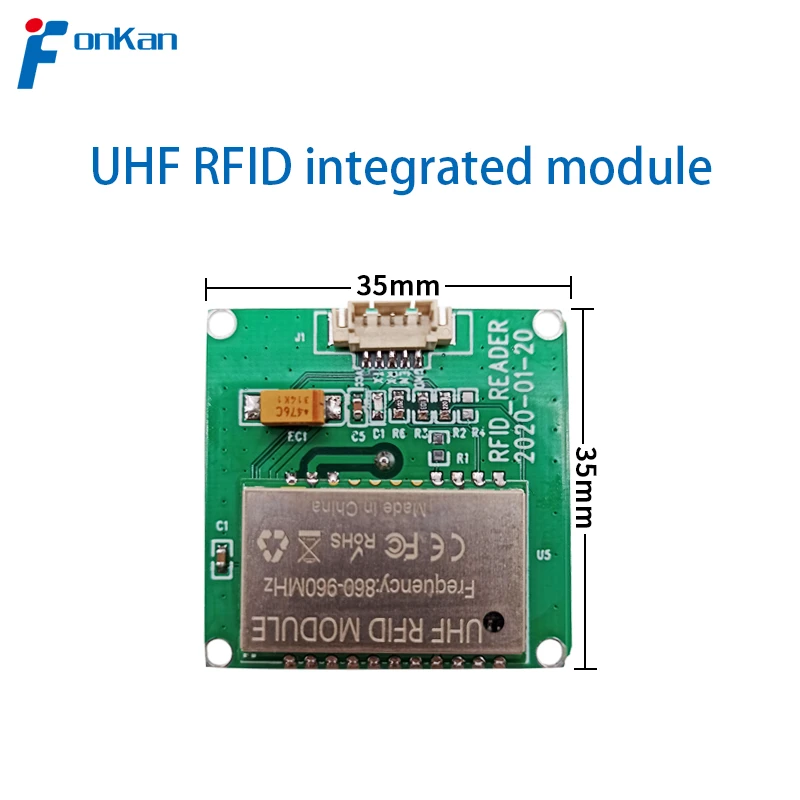 Samll Size 35*35mm To 90*90mm Rfid Module With Antenna Integrated All ...