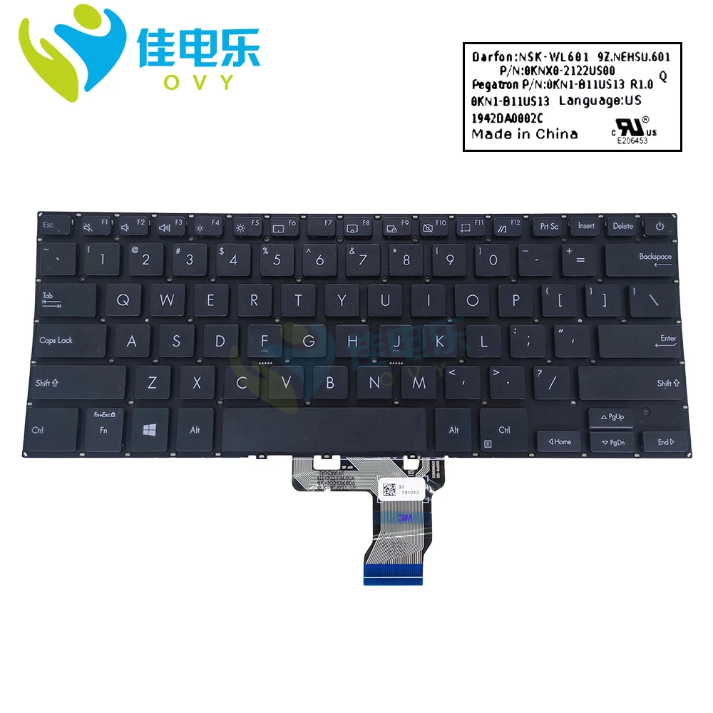 US-English-Notebook-Keyboard-For-ASUS-ExpertBook-P2451-P2451FA-EB0620R ...