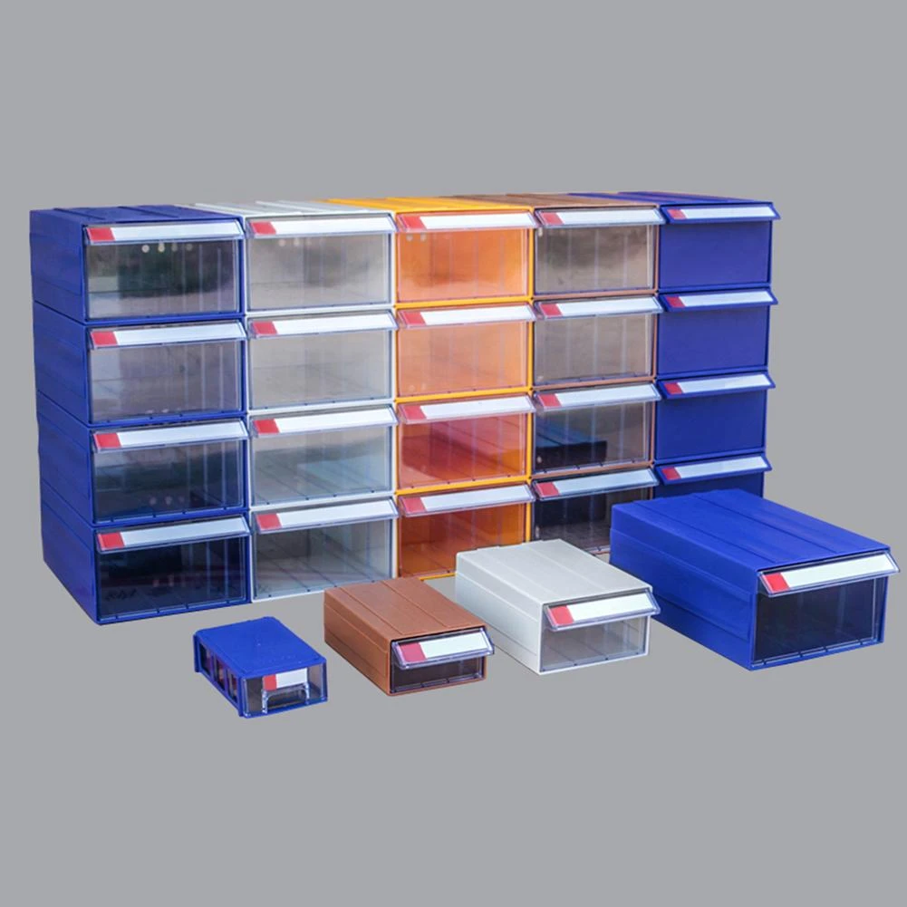 Stackable Plastic Thick Small Parts Cabinet Container Box Drawer ...