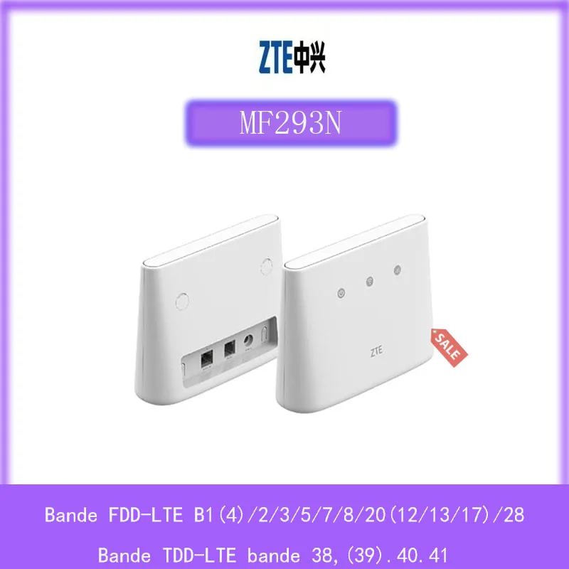 2021 Unlocked Zte 4g Lte Cat4 Router Wifi Mf293n 150mbps Supported 32 ...